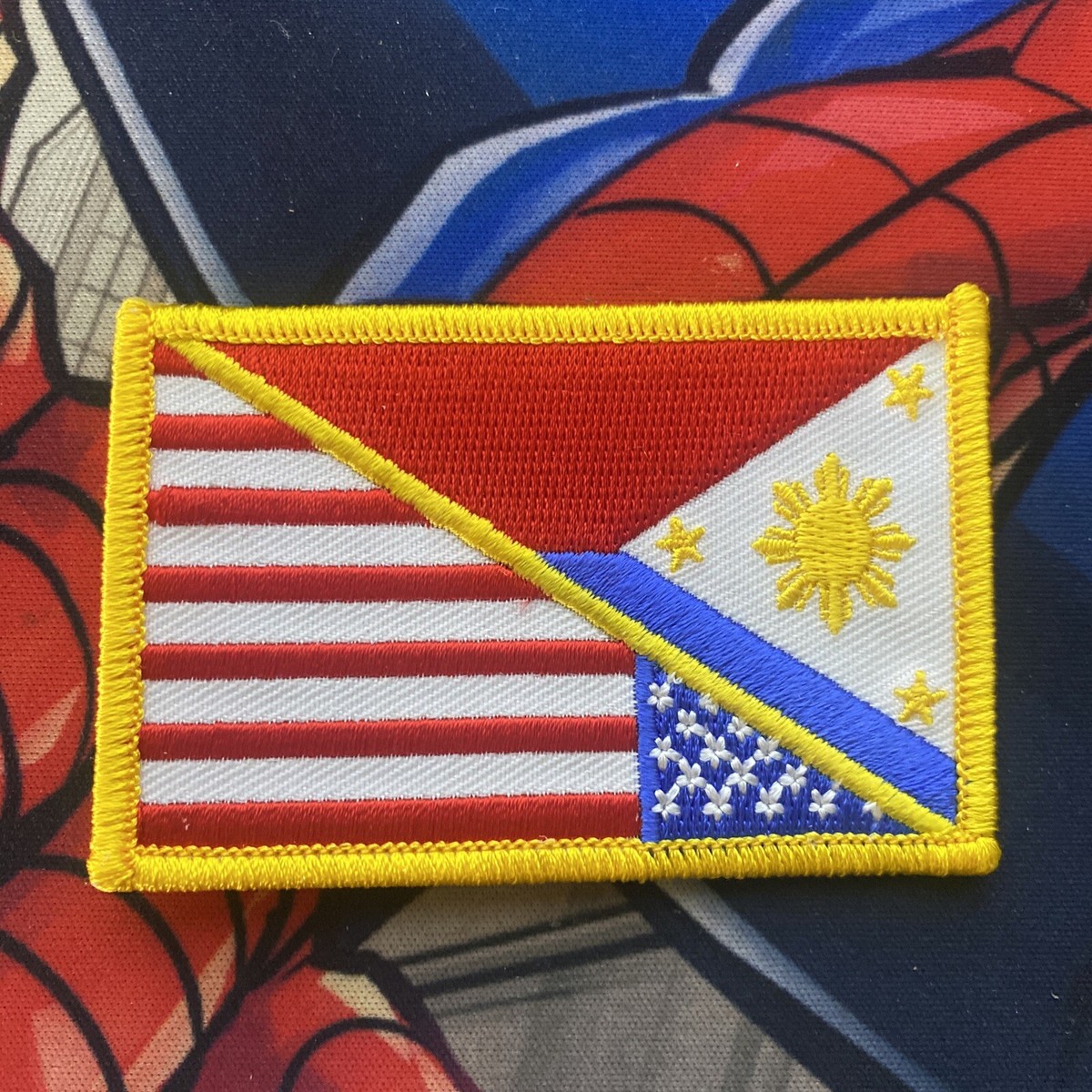 Filipino American Flag Patch