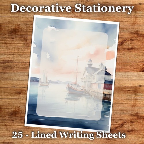 Watercolor Designs - 25 Sheets Decorative Paper Letter Writing ...