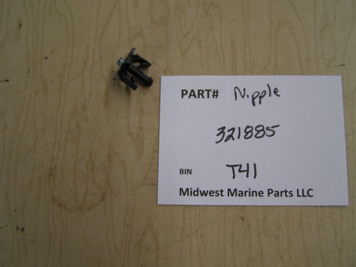 321885 Johnson/Evinrude/OMC OEM TELL TALE WATER SPRAY NIPPLE 0321885 ...