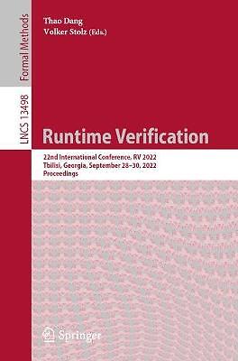 Runtime Verification - 9783031171956 | eBay