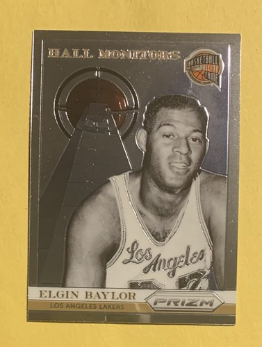 ELGIN BAYLOR / LA LAKERS / 2013-14 PANINI PRIZM "HALL MONITORS" INSERT ...