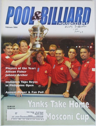 Pool & Billiard Magazine Feb 2004 Efren Reyes Allison Fisher Johnny ...