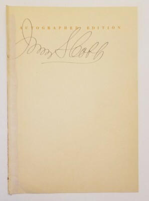 James H. Cobb Author Signed Autographed 7.5" X 5.25" Book Page | eBay