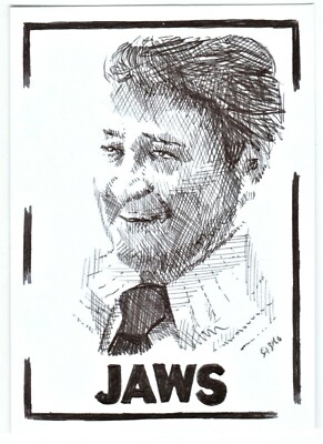 ACEO Art Sketch Card Jaws Movie Murray Hamilton as Mayor Larry Vaughn ...