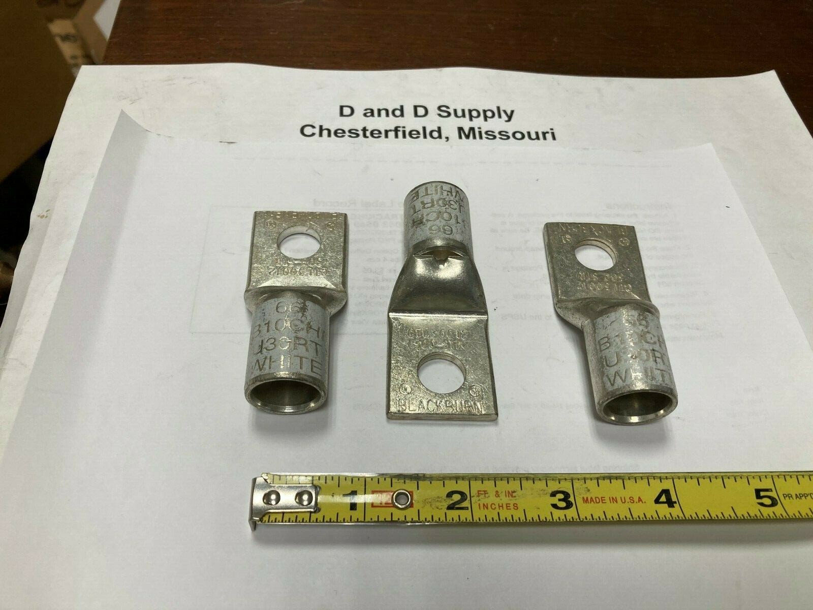Lot of 3 ***, Blackburn CTL 30012, 300 MCM Lugs, New-Old-Stock, White ...