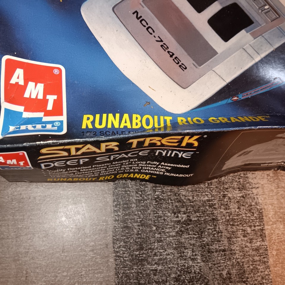 Vintage AMT Ertl Star Trek Deep Space Nine 8741 Runabout Rio Grande ...