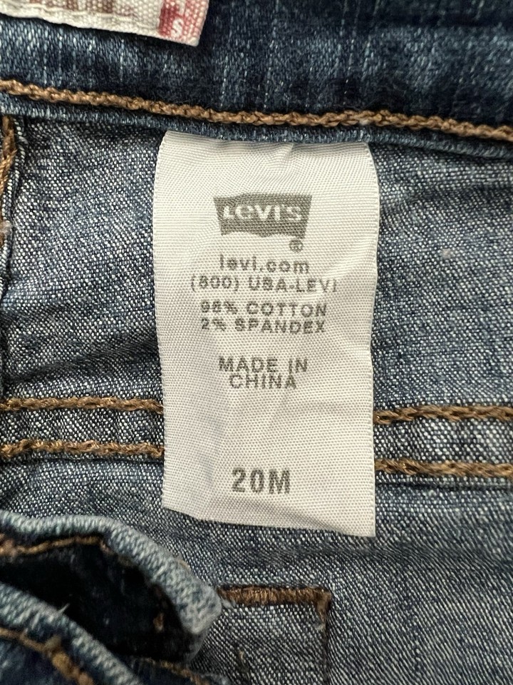 Levis 512 Jeans Womens 20 Straight Leg Perfectly Slimming Stretch Denim ...