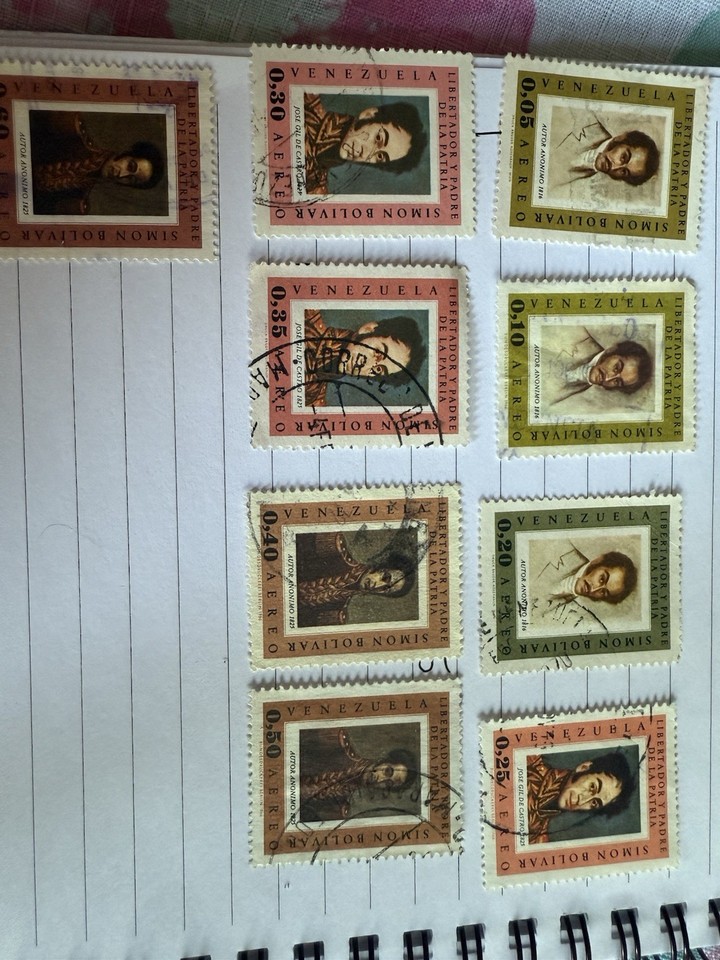Simon Bolivar Venezuela Stamp Collection | eBay