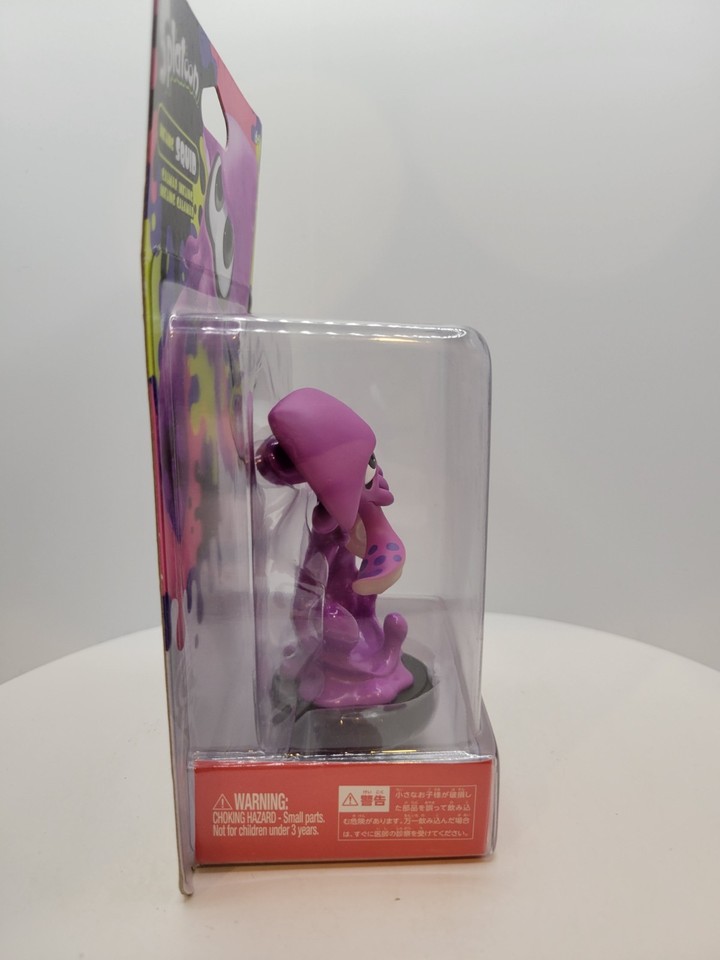 Nintendo Splatoon Amiibo Inkling Squid Mini Figure - Neon Purple ...