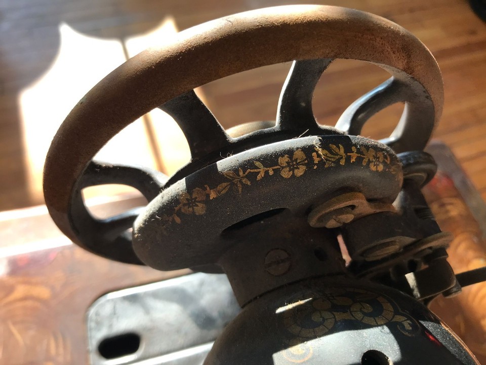 Rare Antique Early 1900 Vintage Singer Wooden Desk Sewing Machine ...