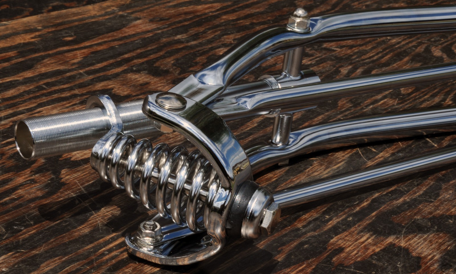 26" Cruiser Bicycle SPRINGER FORK 1"Thread Vintage Schwinn Chopper ...