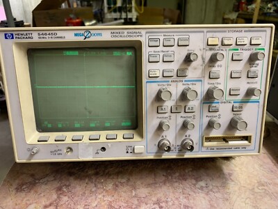 Hewlett Packard 54645D Mixed Signal Oscilloscope, 100MHz, 2+16 Channels ...