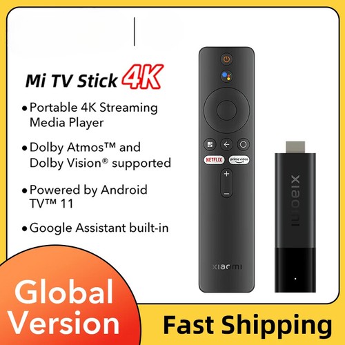 Smart Mi TV Stick 4K Android11 BT5.0 TV Dongle Streaming Media Google ...