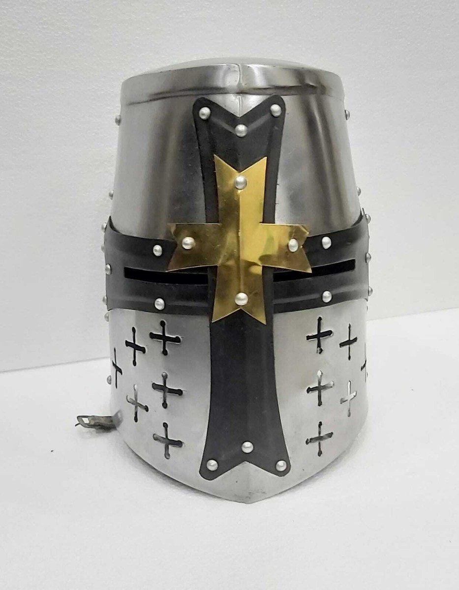 Knights Templar Helmet MEDIEVAL KNIGHTS TEMPLAR ARMOURED SUIT FULLY
