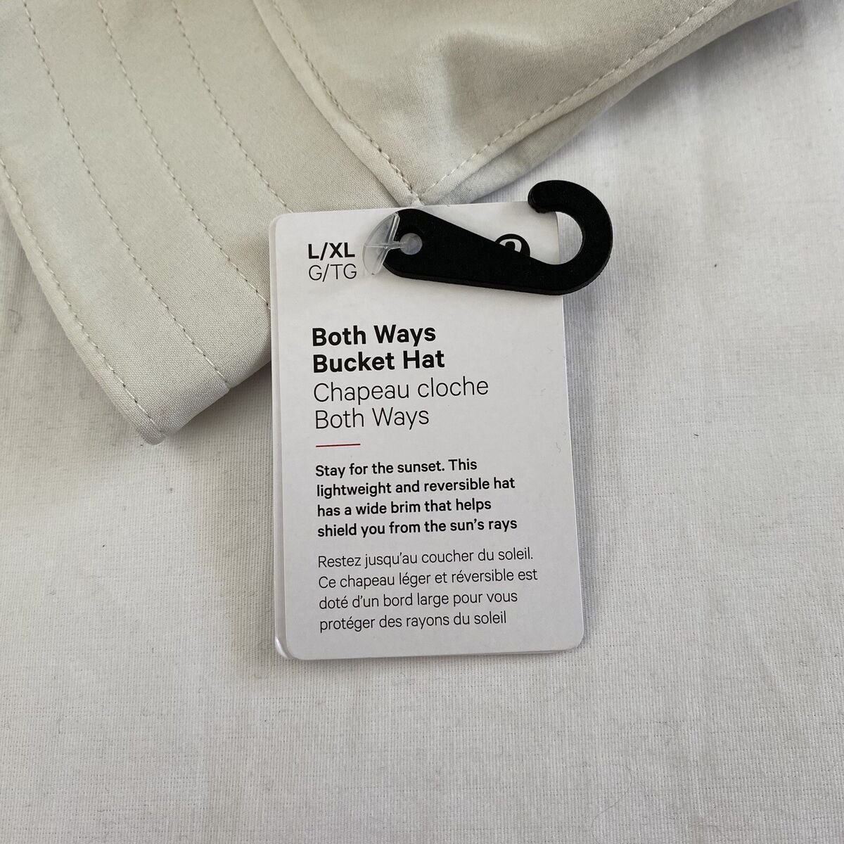 Lululemon Both Ways Bucket Hat Reversible BONE/NOMD Cream Lululemon Both Ways Bucket Hat Reversible BONE/NOMD Cream