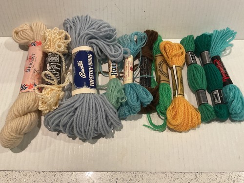 Tapestry yarn lot of 11 skeins various colors brands and sizes | eBay