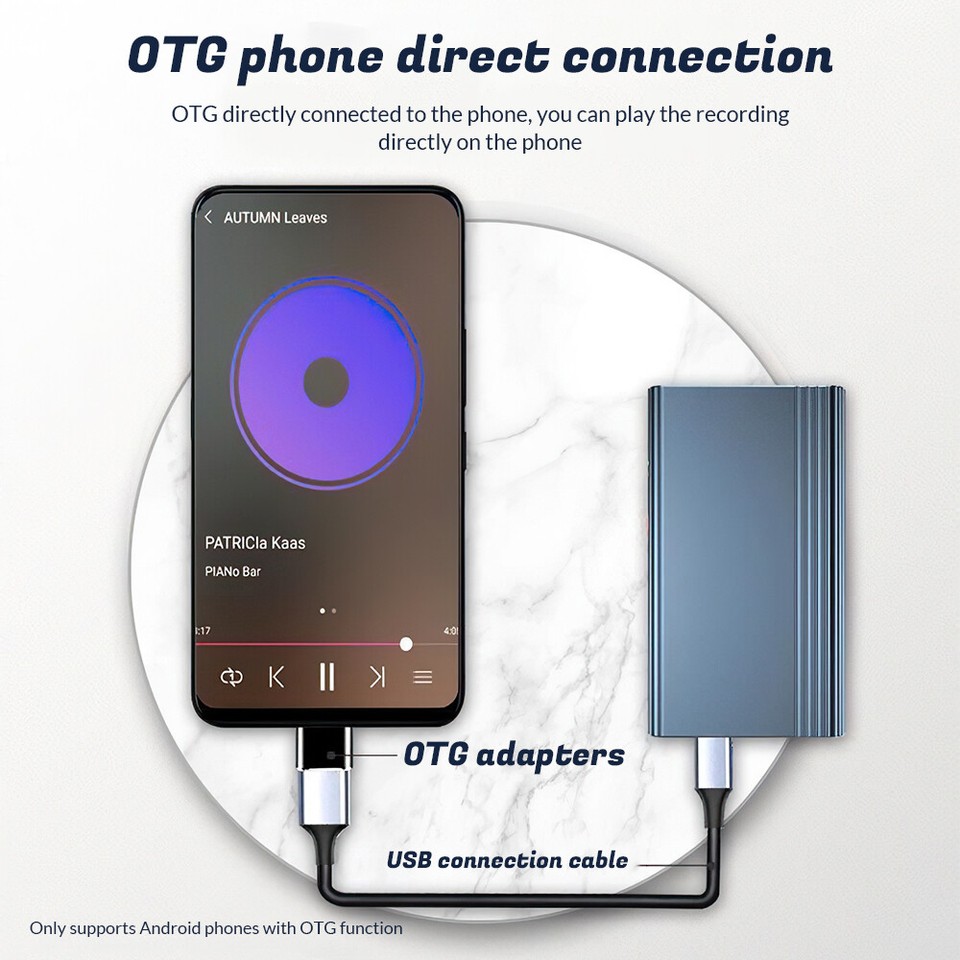 500hr Hidden Voice Activated Recorder Digital Audio Recording Device ...