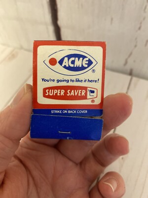 Vintage Matchbook Matches ACME Supermarket Used | eBay