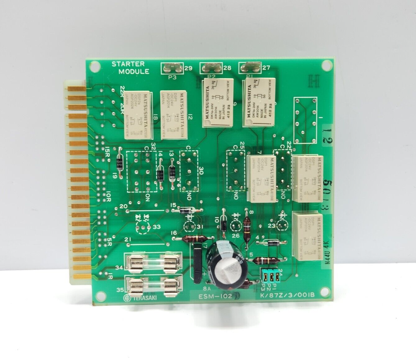 TERASAKI ESM-102D STARTER MODULE PCB CARD K/87Z/3/001B | eBay