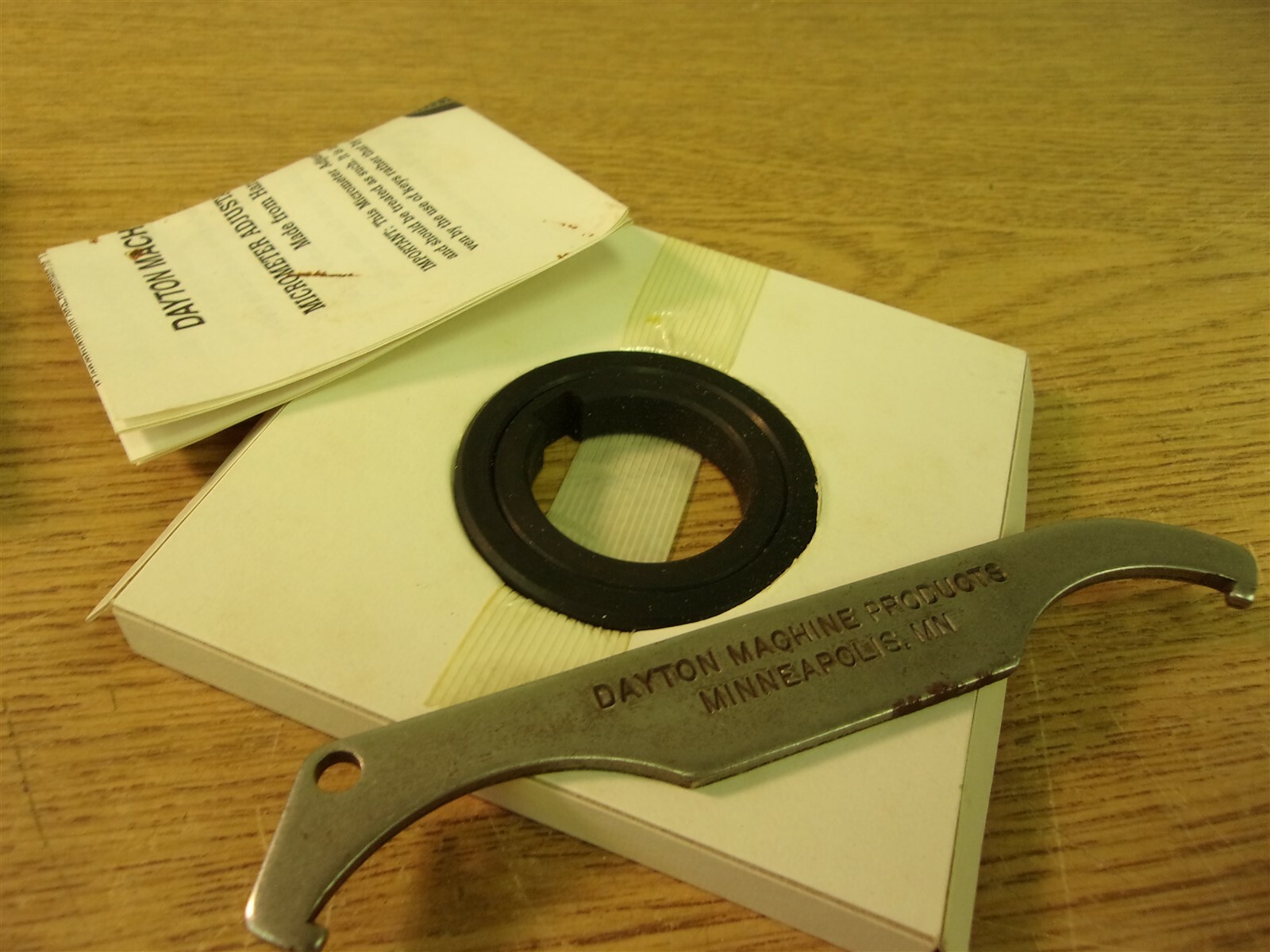 NEW Dayton Spacing Collar for Milling Machine Micrometer Adjustable 1-1 ...