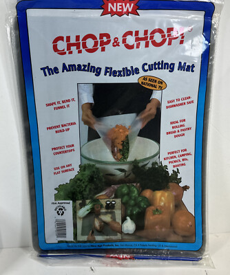 Chop Chop Flexible Cutting Mat Dishwasher Safe Clear 15 x 11.5 inch Set ...