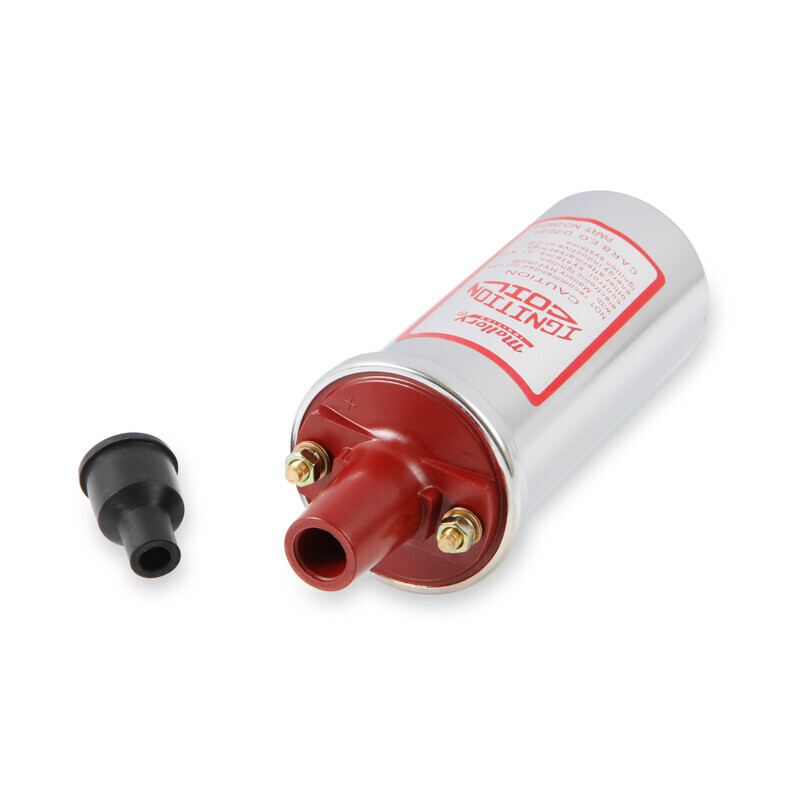 Mallory Ignition Coil 29219; Universal Chrome Coil 40,000V Female ...