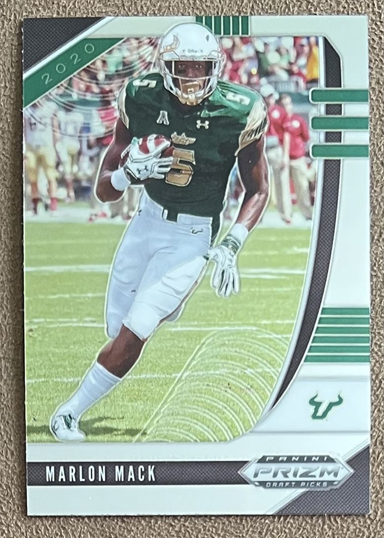 2020 Panini Prizm Draft Picks Marlon Mack South Florida Bulls #68 NCAA ...