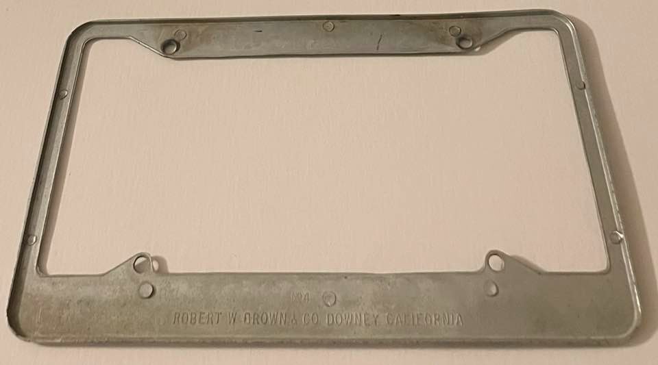 Vintage 1965 Ford Mustang Booster License Plate Frame | eBay