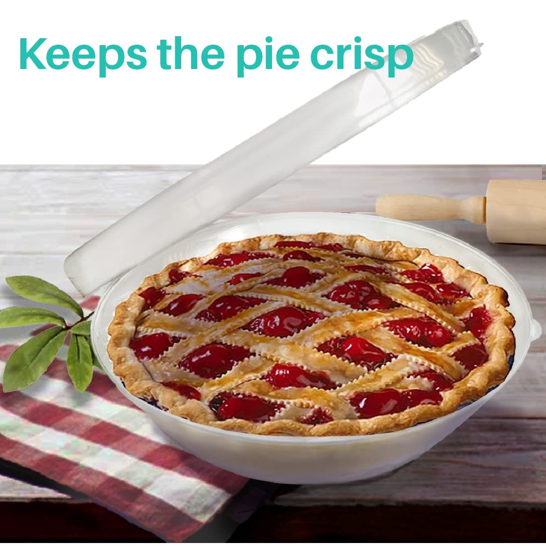 Keep Your Pies Fresh Anywhere Universal Pie Container - Perfect for ...