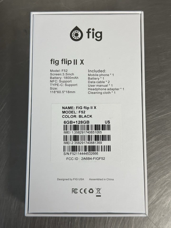 **NEW** Fig Flip II X 128/6GB DUAL SIM Kosher Phone - FACTORY UNLOCKED ...