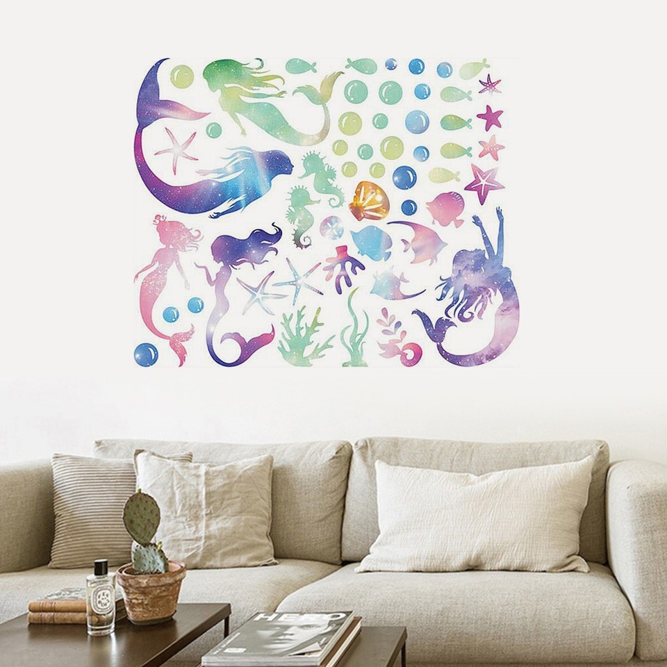Kids Removable Wall Decals Girls Decor for Bedroom Children's Stickers ...