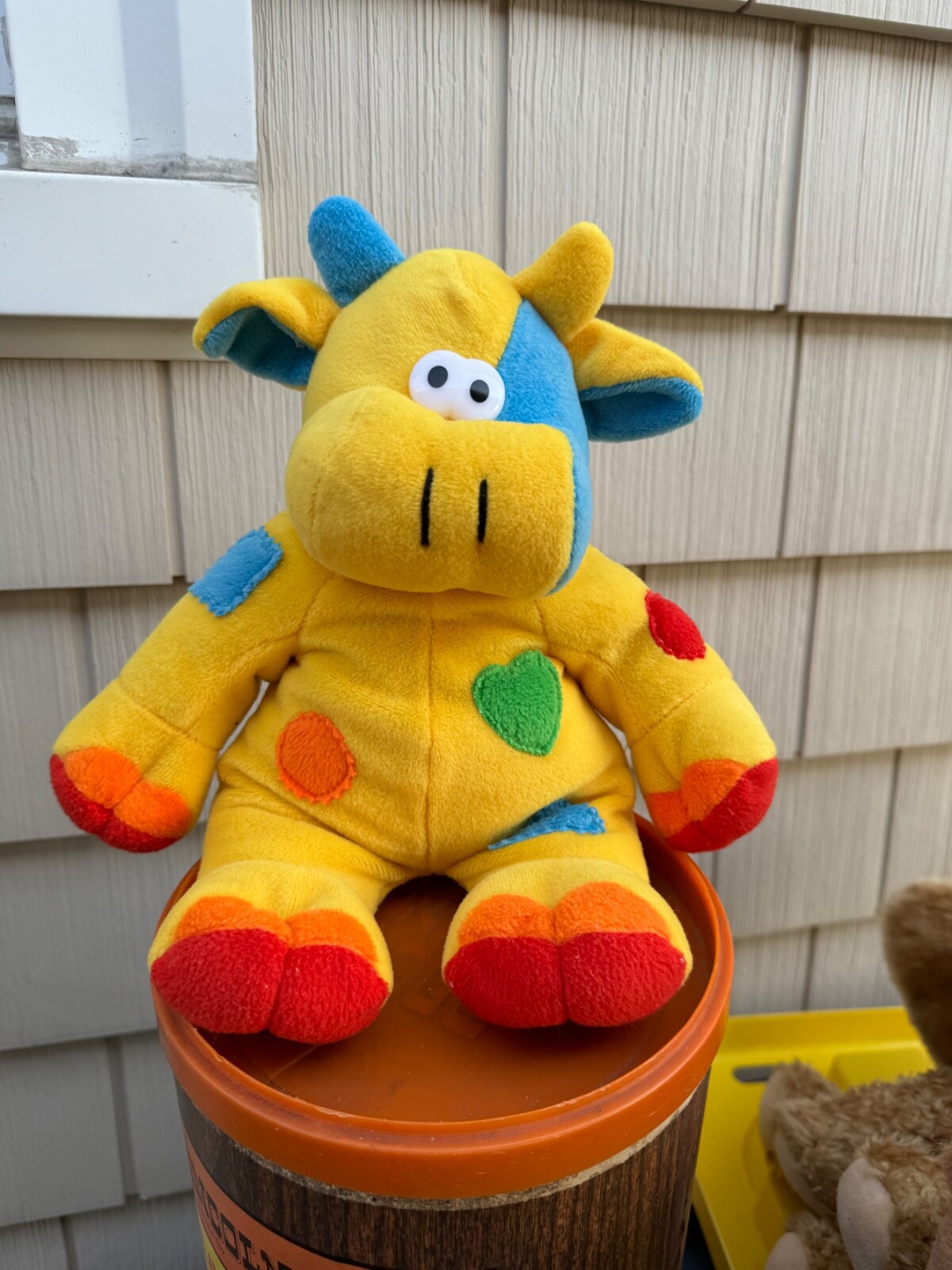 Multi Color Crazy Cow Plush 10" Used | eBay