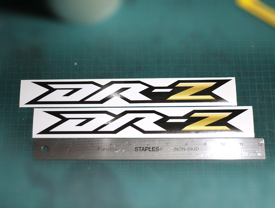 DRZ 400 decals stickers Gold for Suzuki DRZ400 Swingarm DRZ-400 | eBay