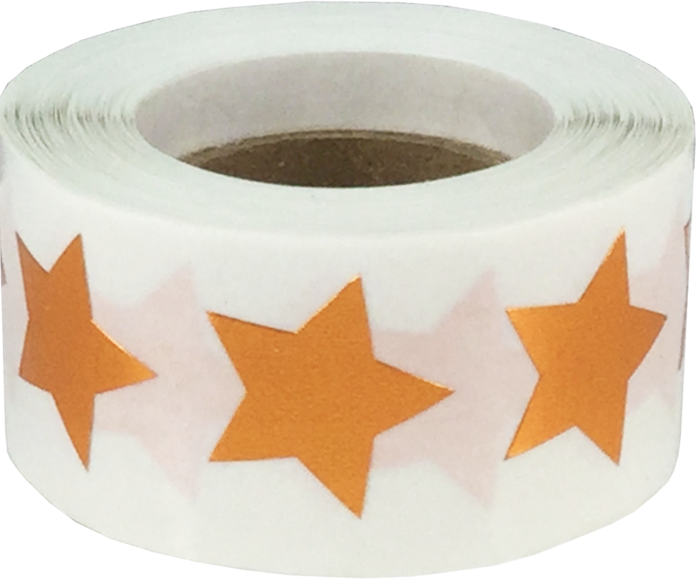 Star Shaped Stickers | 0.75" Inch Wide | 500 Pack | Pick One Color | eBay