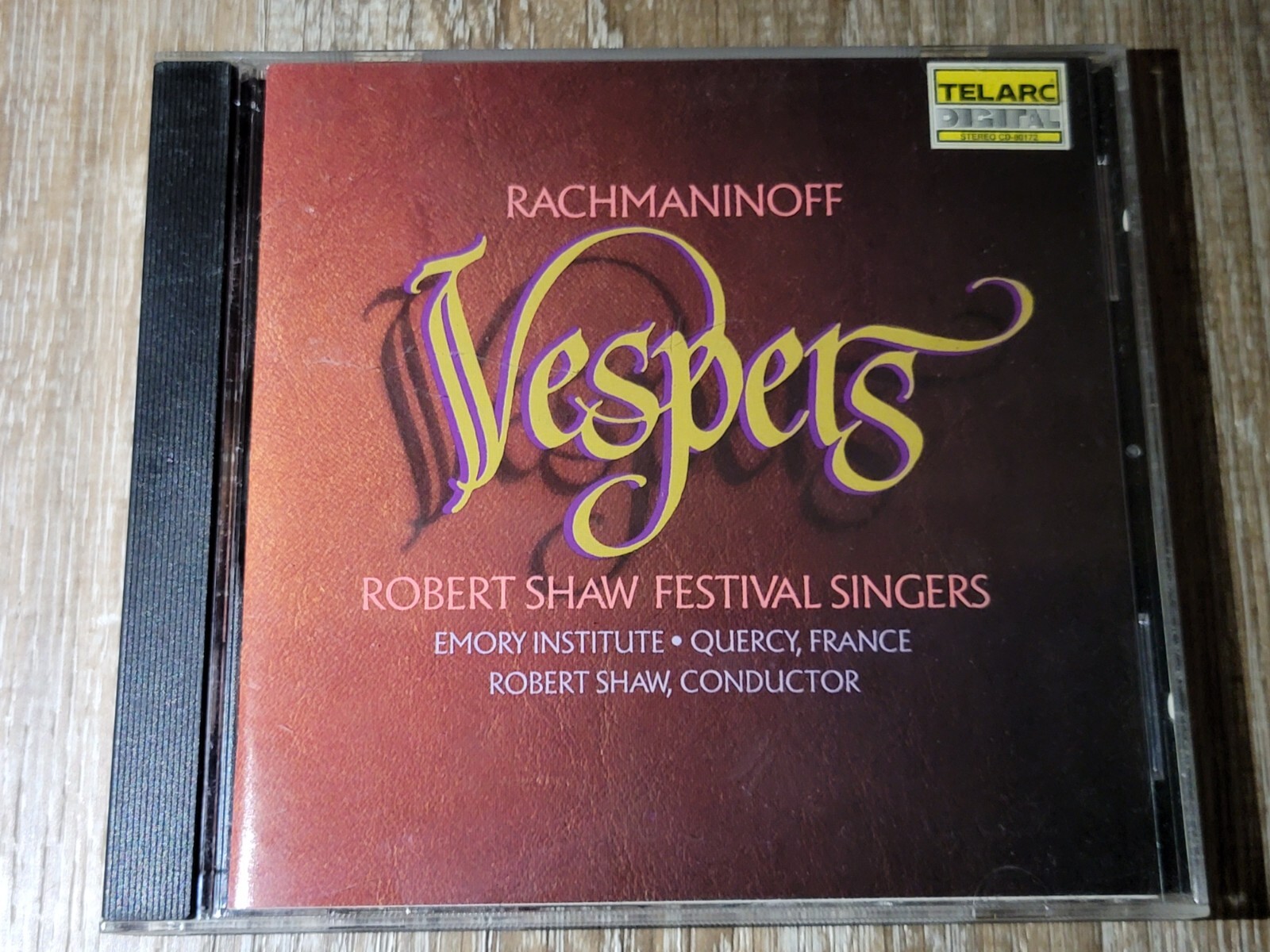 Rachmaninoff: Vespers (Mass for Unaccompanied Chorus, CD, 1990, Telarc ...