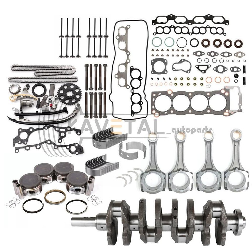 3RZ-FE 2.7L Engine Rebuild Piston Gasekt Kit - Crankshaft Rods Timing ...