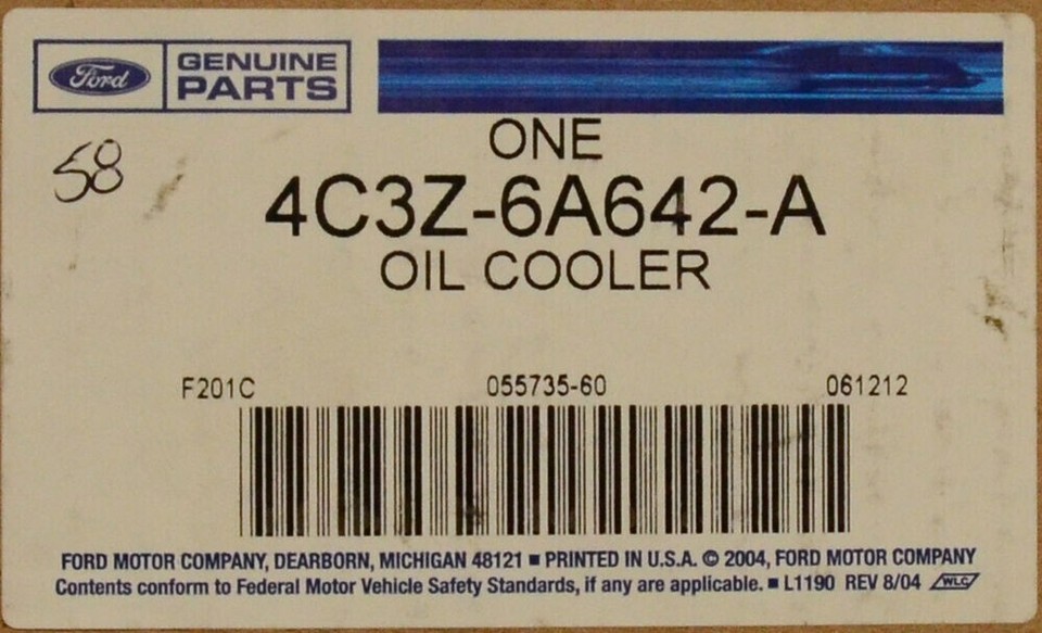 Genuine OEM Oil Cooler for Ford F150-550 Econoline Excursion 5.4 6.8 ...