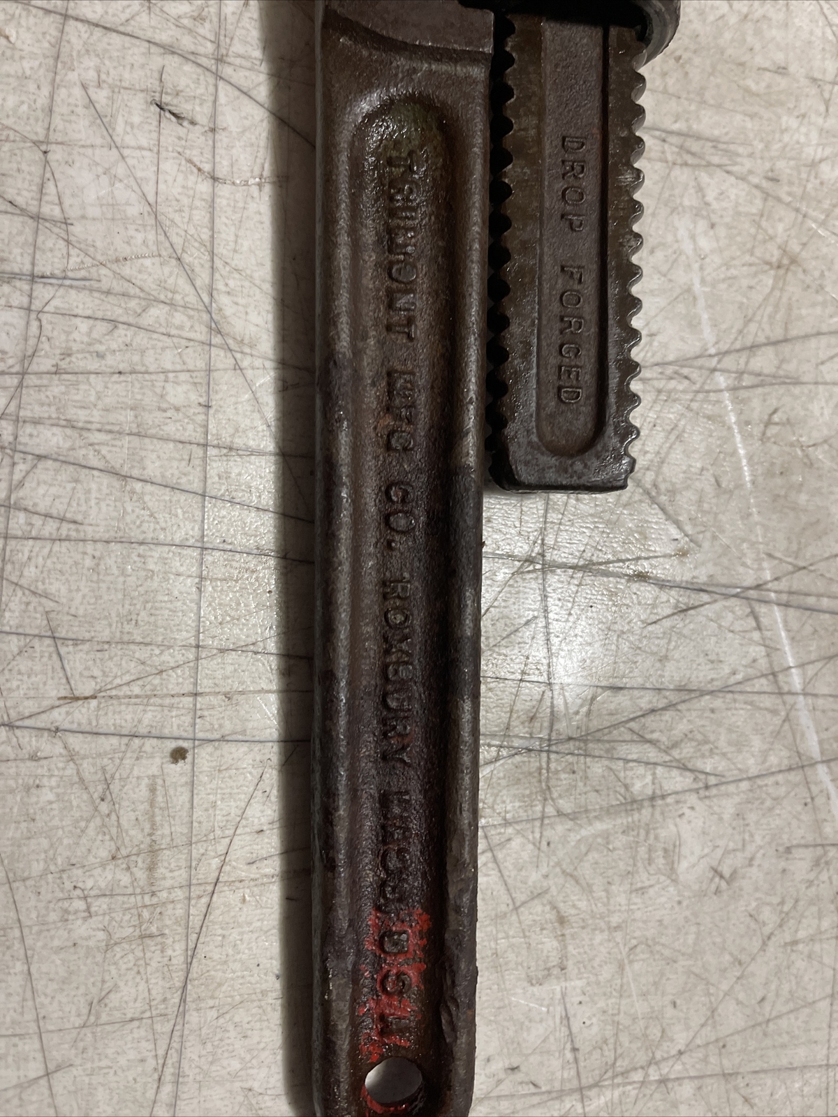 Vintage Rare 12" inch Trimo -Pipe Spud Monkey Wrench- Trimont MFG ...