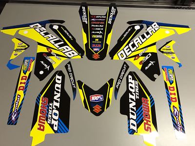 SUZUKI RMZ 450 2006 MX Graphics Decals Stickers Decallab world MXGP NEW ...