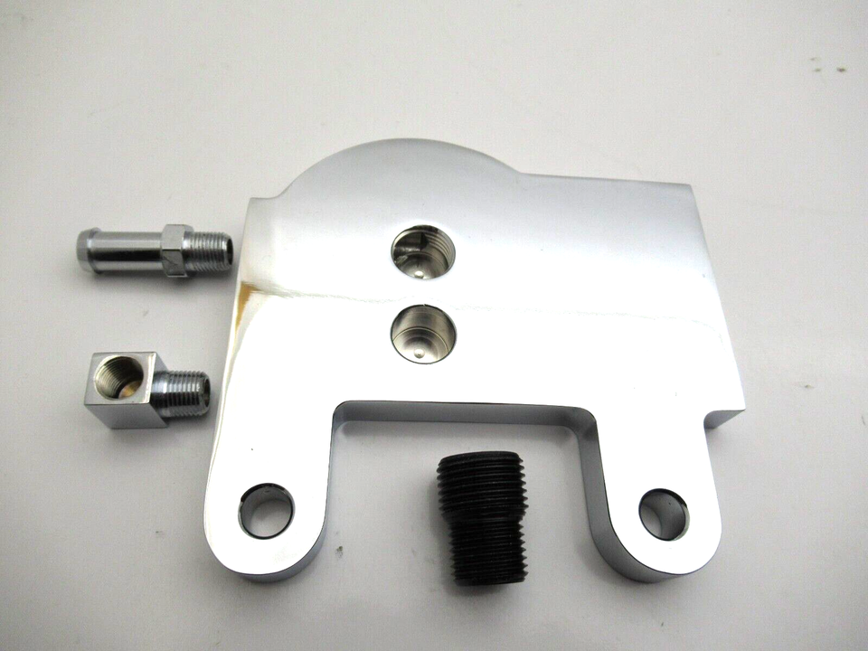 CHROME OIL FILTER BRACKET AND HARDWARE, FOR HARLEY REGULATOR MOUNT | eBay