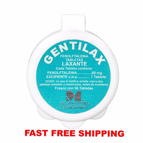 GENTILAX 50 Tablets FREE SHIPPING Laxante Efectivo, Seguro Envio GRATIS ...