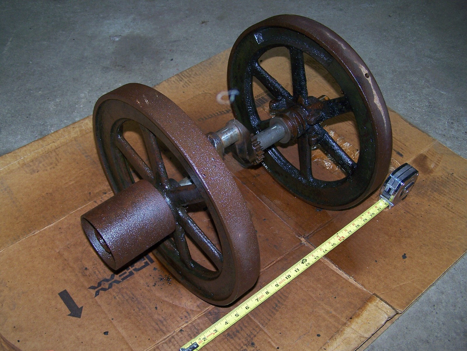 SIMPLICITY 1 1/2hp CRANKSHAFT Flywheels Hit Miss Engine Steam Tractor ...