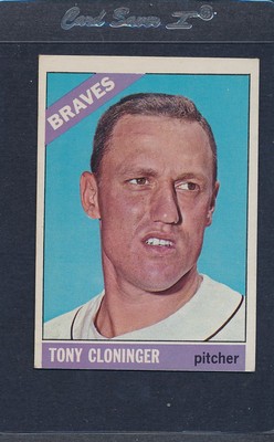 1966 Topps #010 Tony Cloninger Braves VG *2149 | eBay