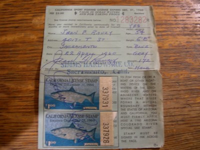 Licenses - Vintage California Fishing