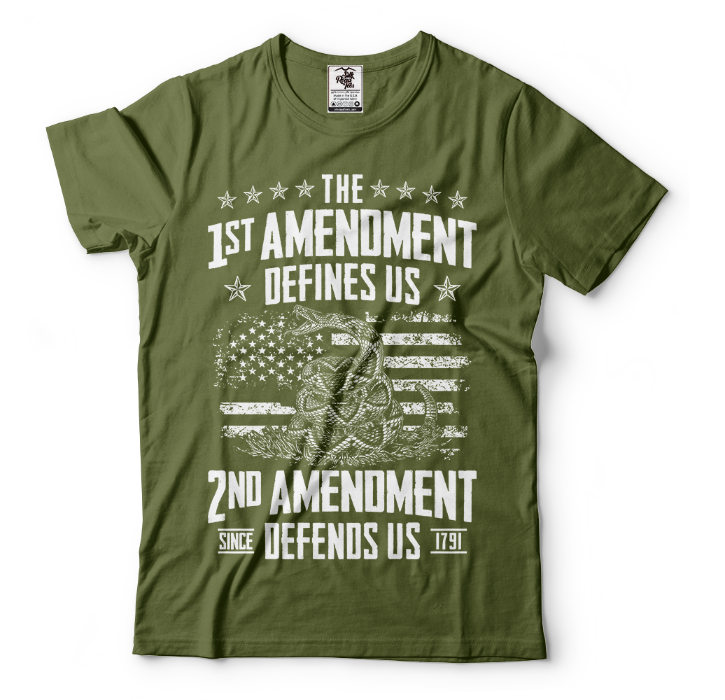 Men's Constitution T-shirt 2nd Amendment Pro Gun T-shirt Patriotic USA ...
