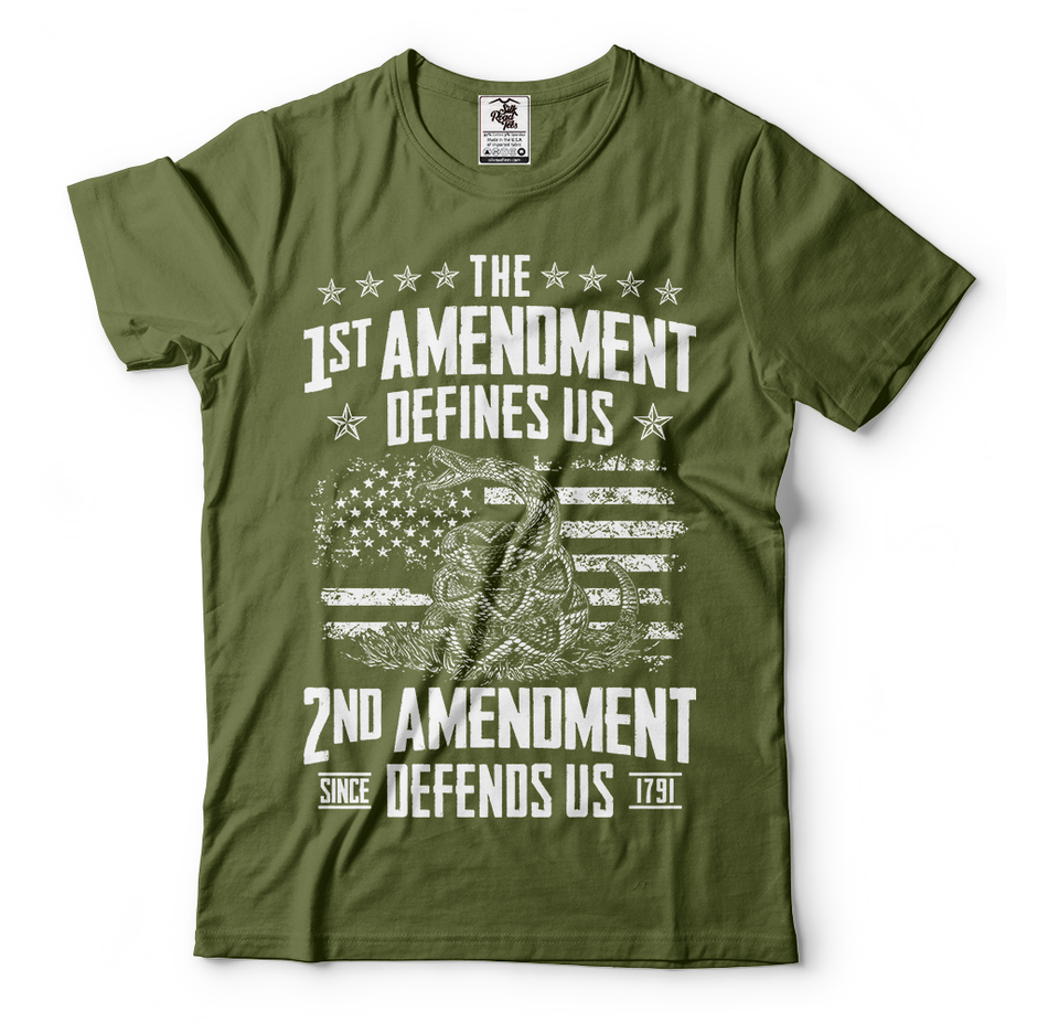 Men's Constitution T-shirt 2nd Amendment Pro Gun T-shirt Patriotic USA ...