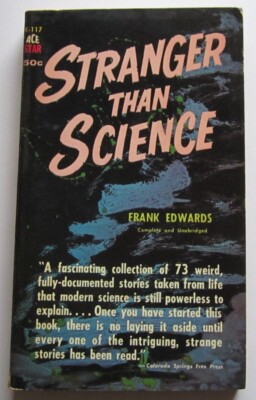 Stranger Than Science Frank Edwards PB 1st Ace (1959) | eBay
