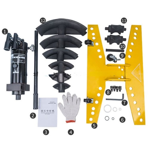 2" Pipe Tubing Bender Kit Hydraulic Pipe Bender for Bending Galvanized ...