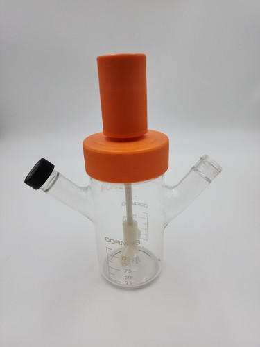 Corning Reusable Spinner Flask 125ml w/ Magnetic Agitator + 1 Cap | eBay