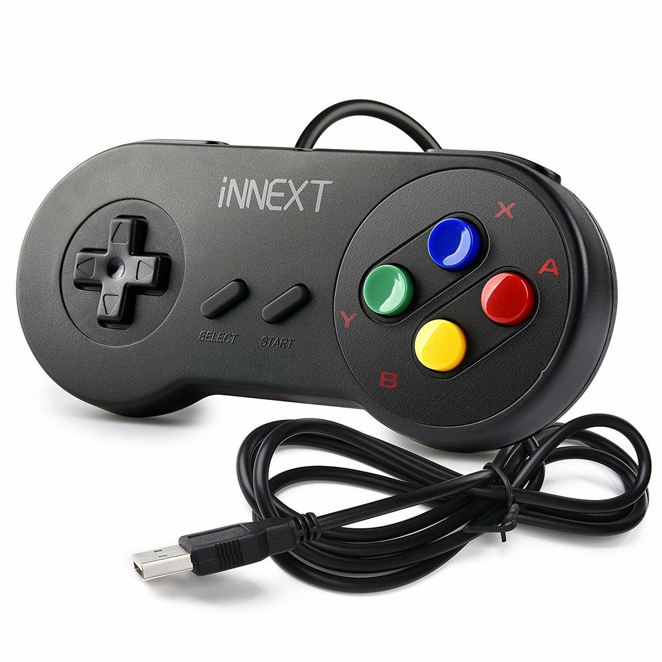 Wired/ Wireless SNES USB Controller For Windows 7 810 PC MAC Linux ...